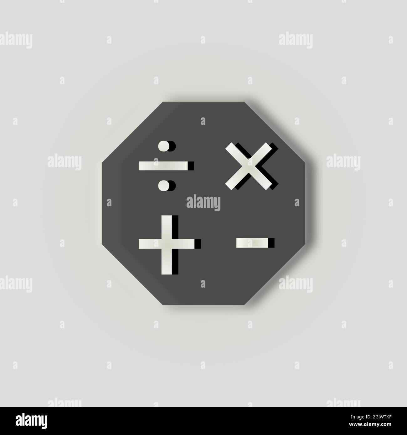 Flate icon calculation signs for web, Mobile and business sticker white ...