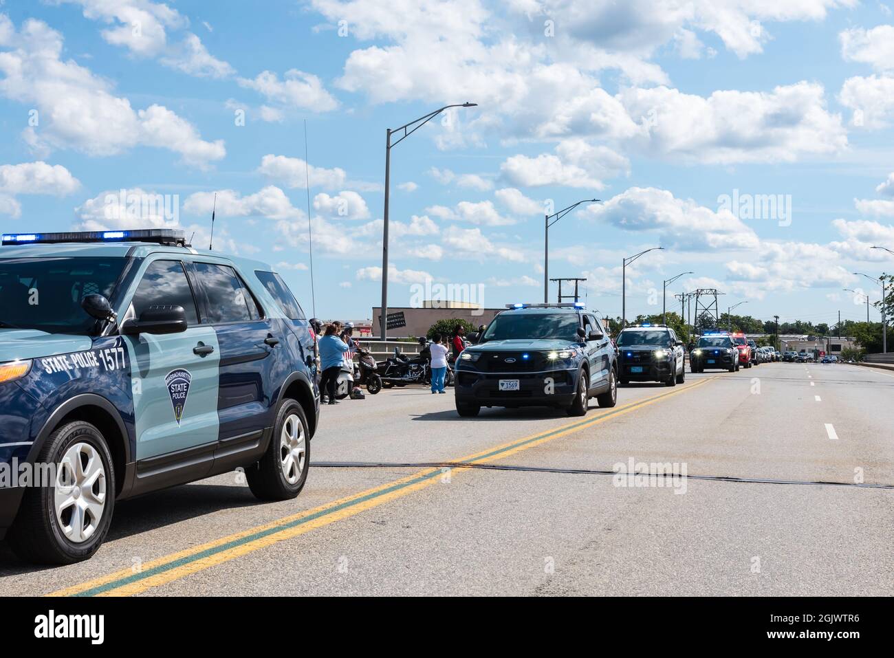 September 11, 2021. Lawrence, Massachusetts. A welcome home for USMC ...