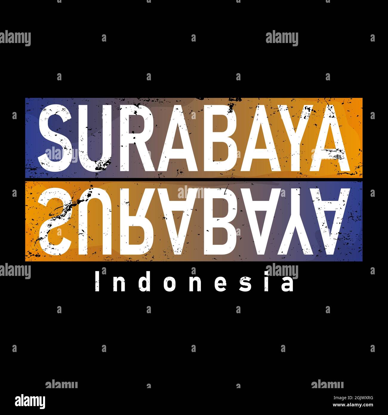 Surabaya beautiful city in world. Vector illustration logo Stock Vector ...