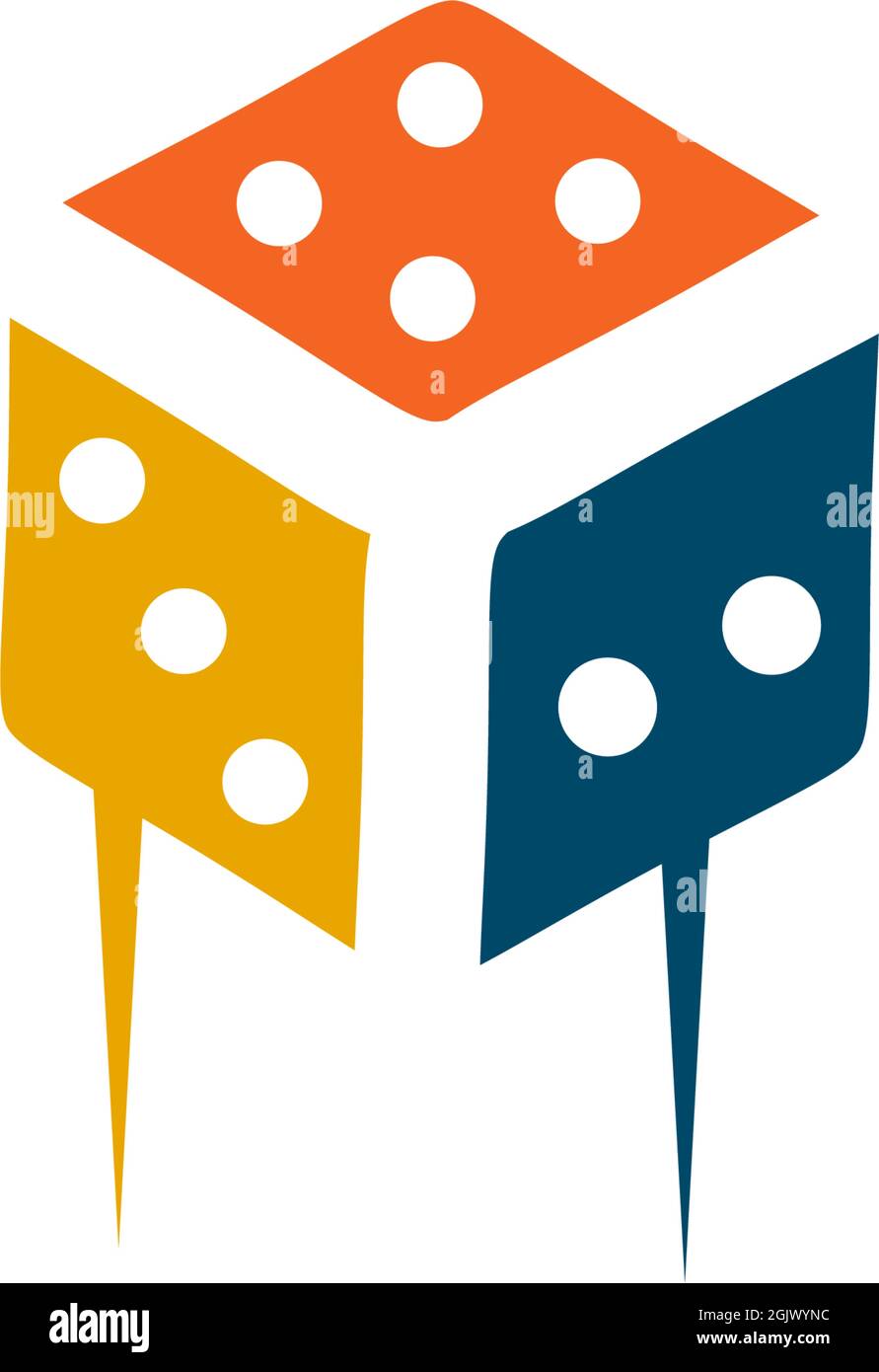 Dice icon logo design inspiration vector template Stock Vector Image ...