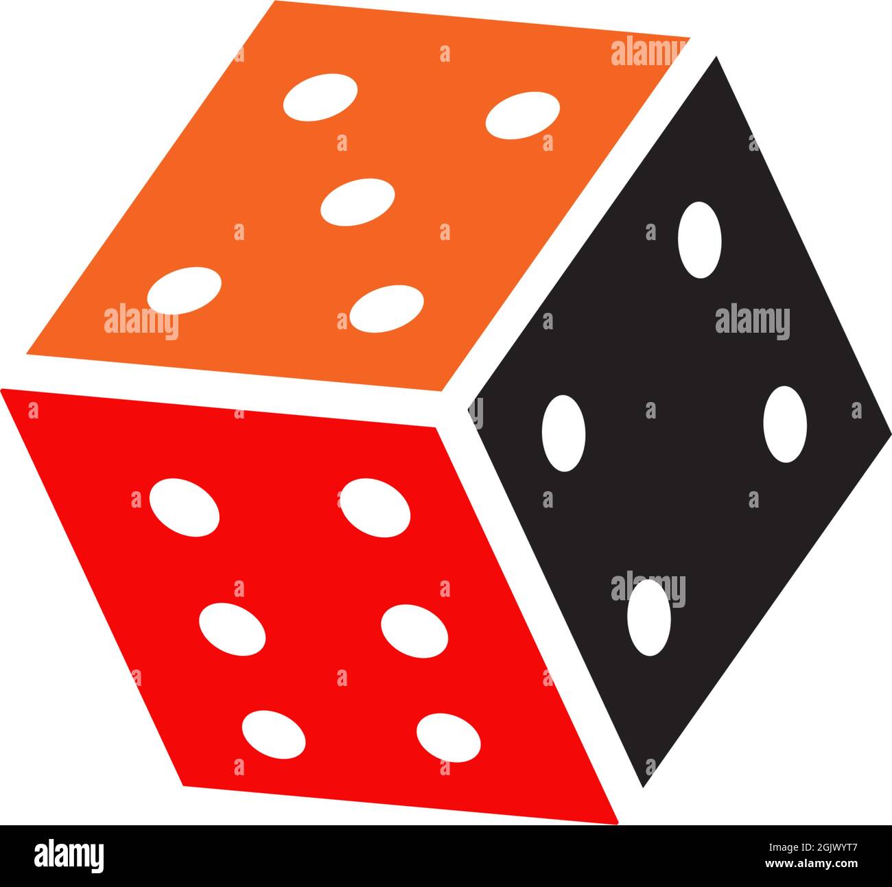 Dice icon logo design inspiration vector template Stock Vector Image ...