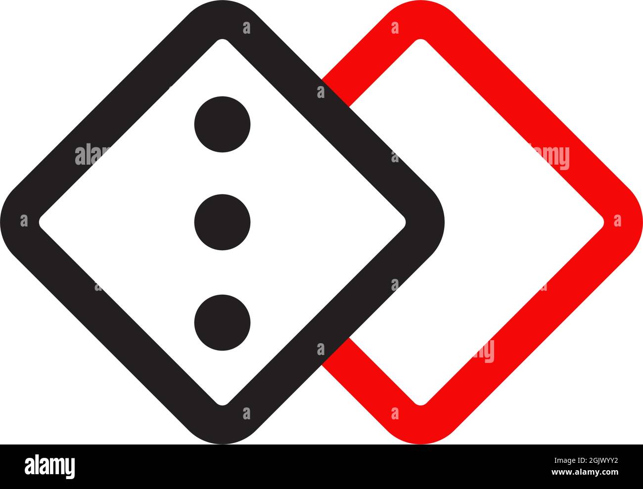 Dice icon logo design inspiration vector template Stock Vector Image ...