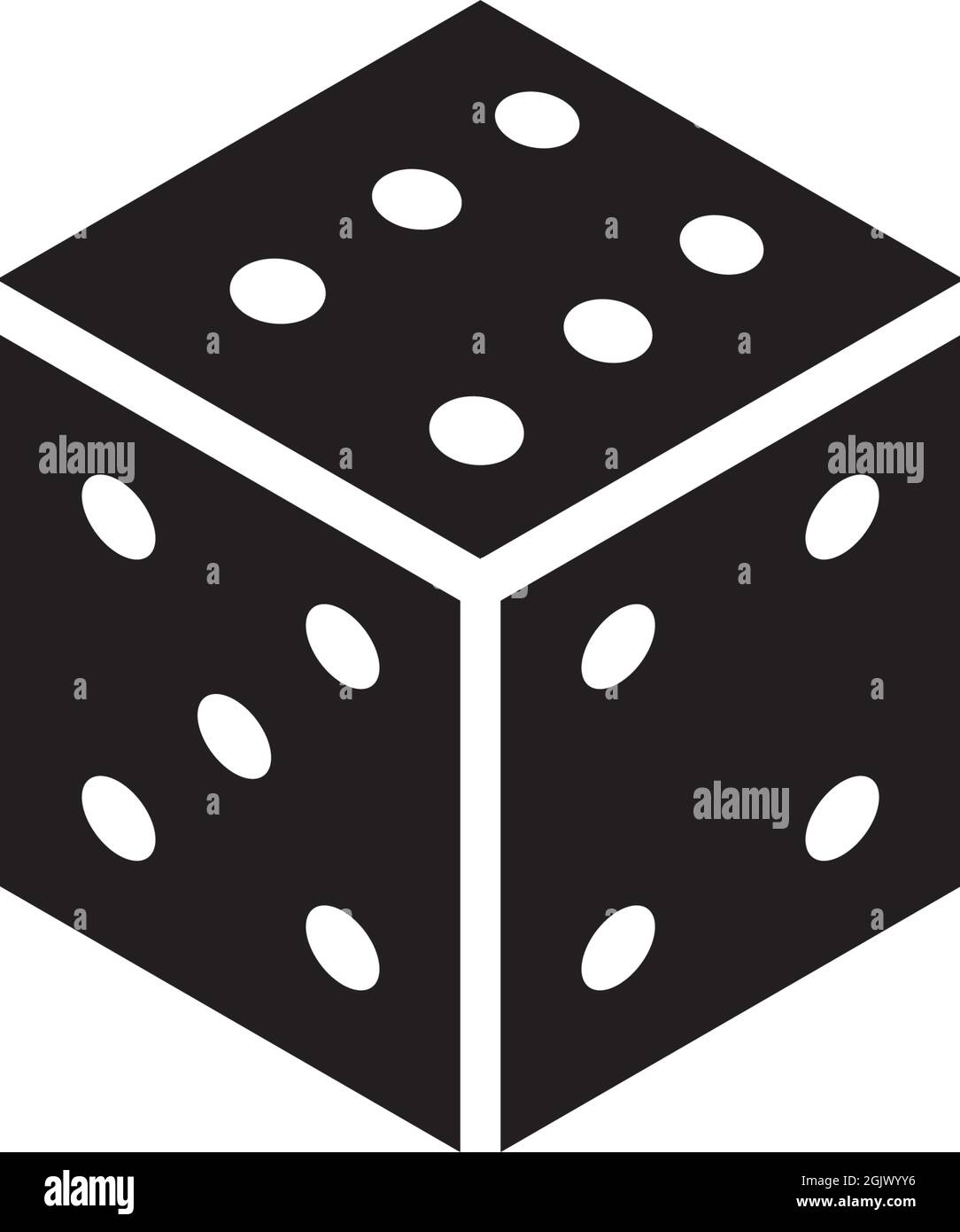 Dice icon logo design inspiration vector template Stock Vector Image ...