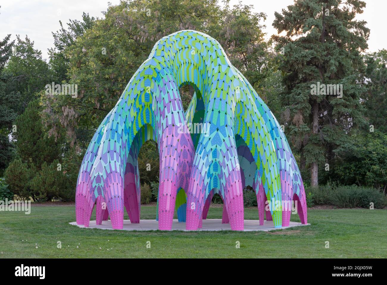 playground in the park, abstract designs Stock Photo - Alamy