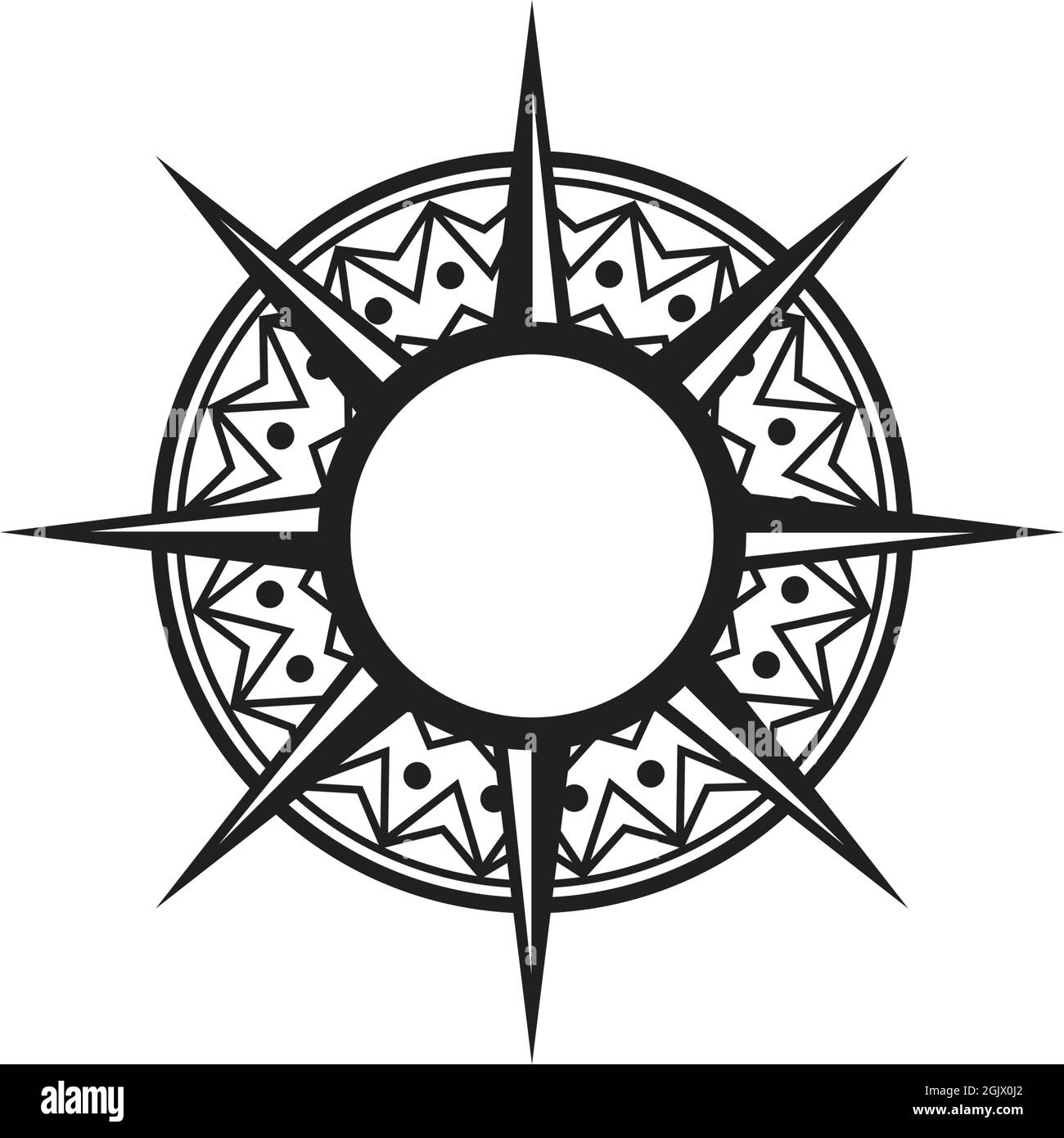 Compass logo icon design inspiration vector illustration template Stock ...