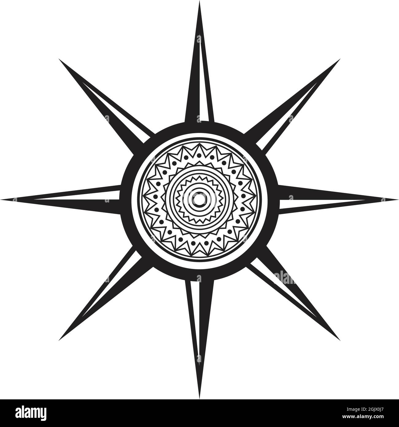 Compass logo icon design inspiration vector illustration template Stock ...