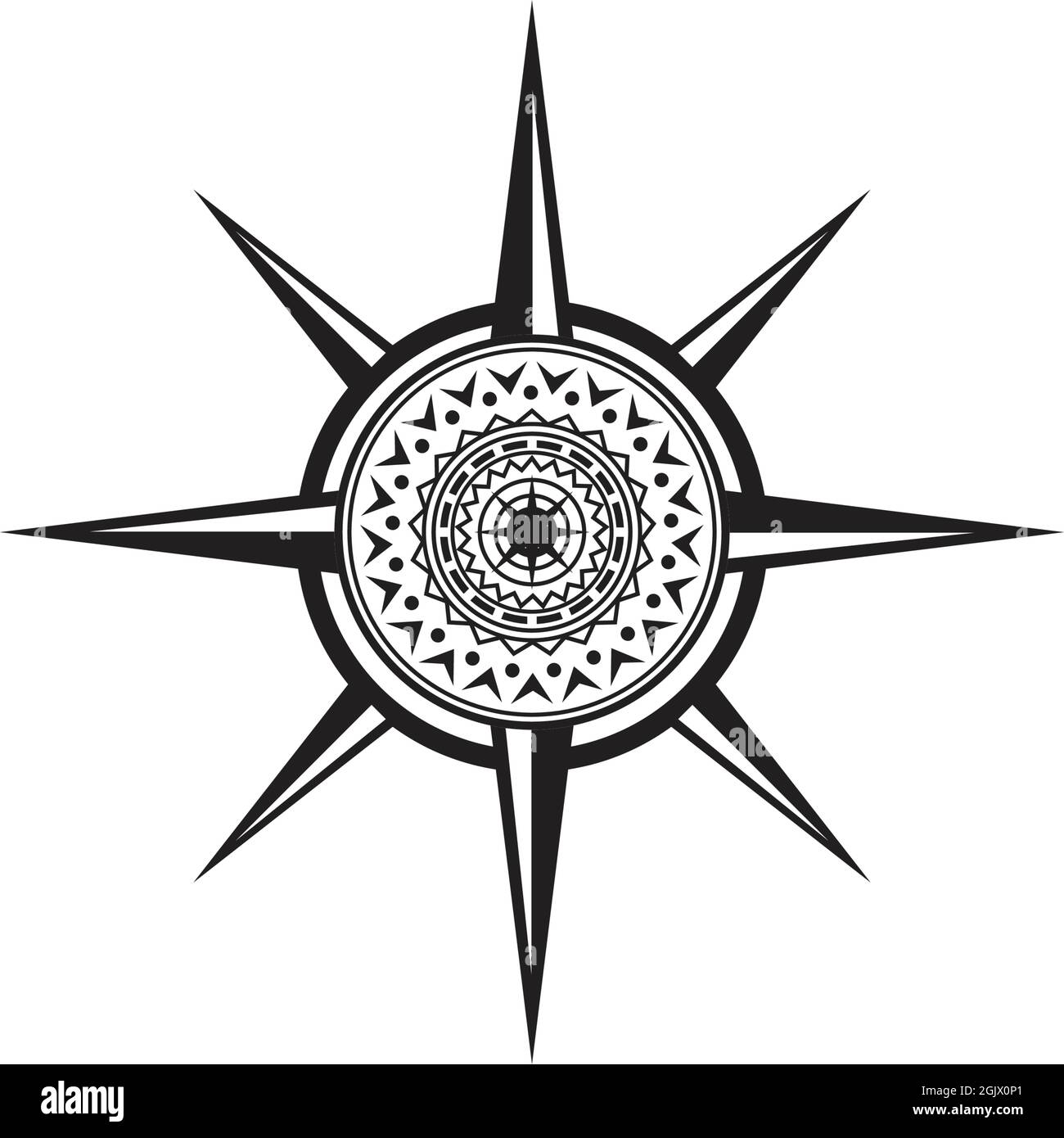 Compass logo icon design inspiration vector illustration template Stock ...