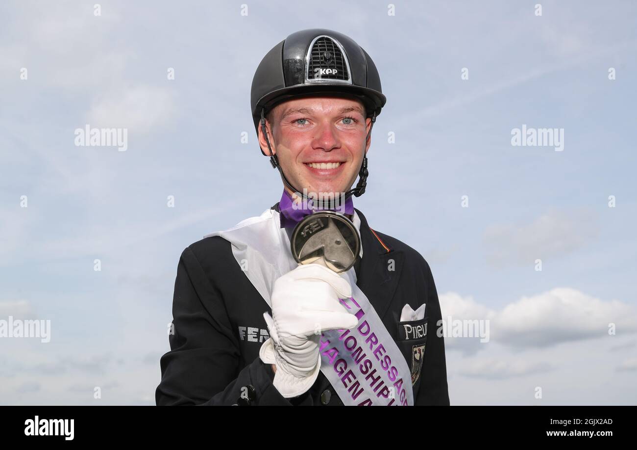 Hagen A.T.W., Germany. 12th Sep, 2021. Equestrian sport: European Championships U25, Dressage ...