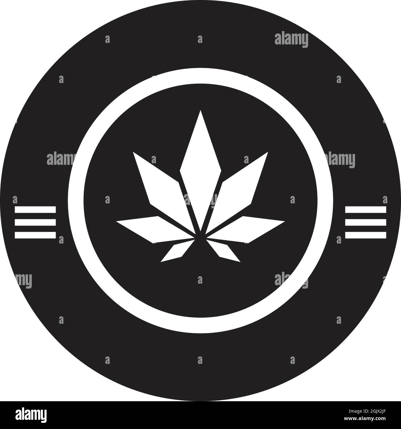 Cannabis leaf icon logo design inspiration vector template Stock Vector ...