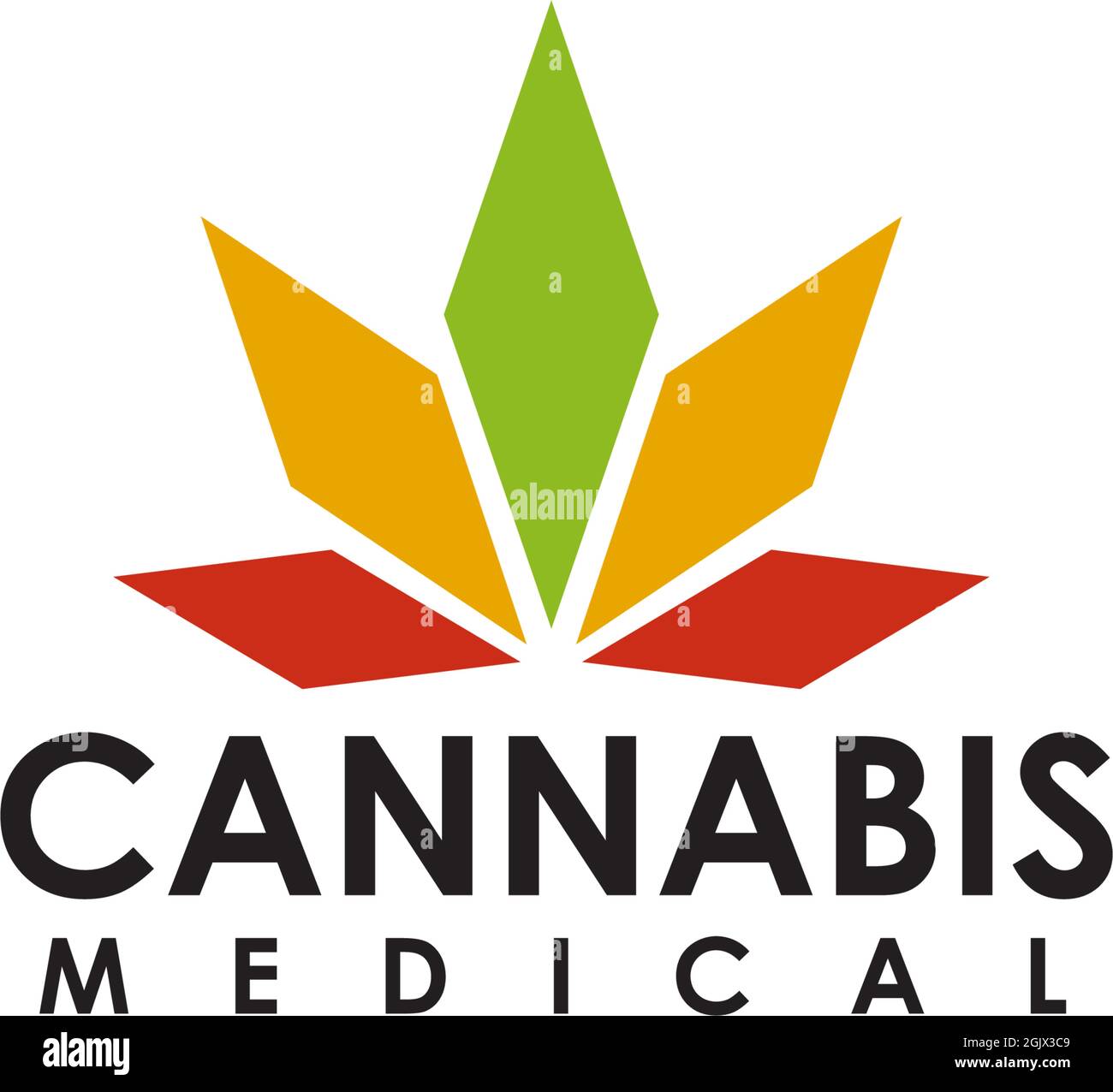 Cannabis leaf icon logo design inspiration vector template Stock Vector ...