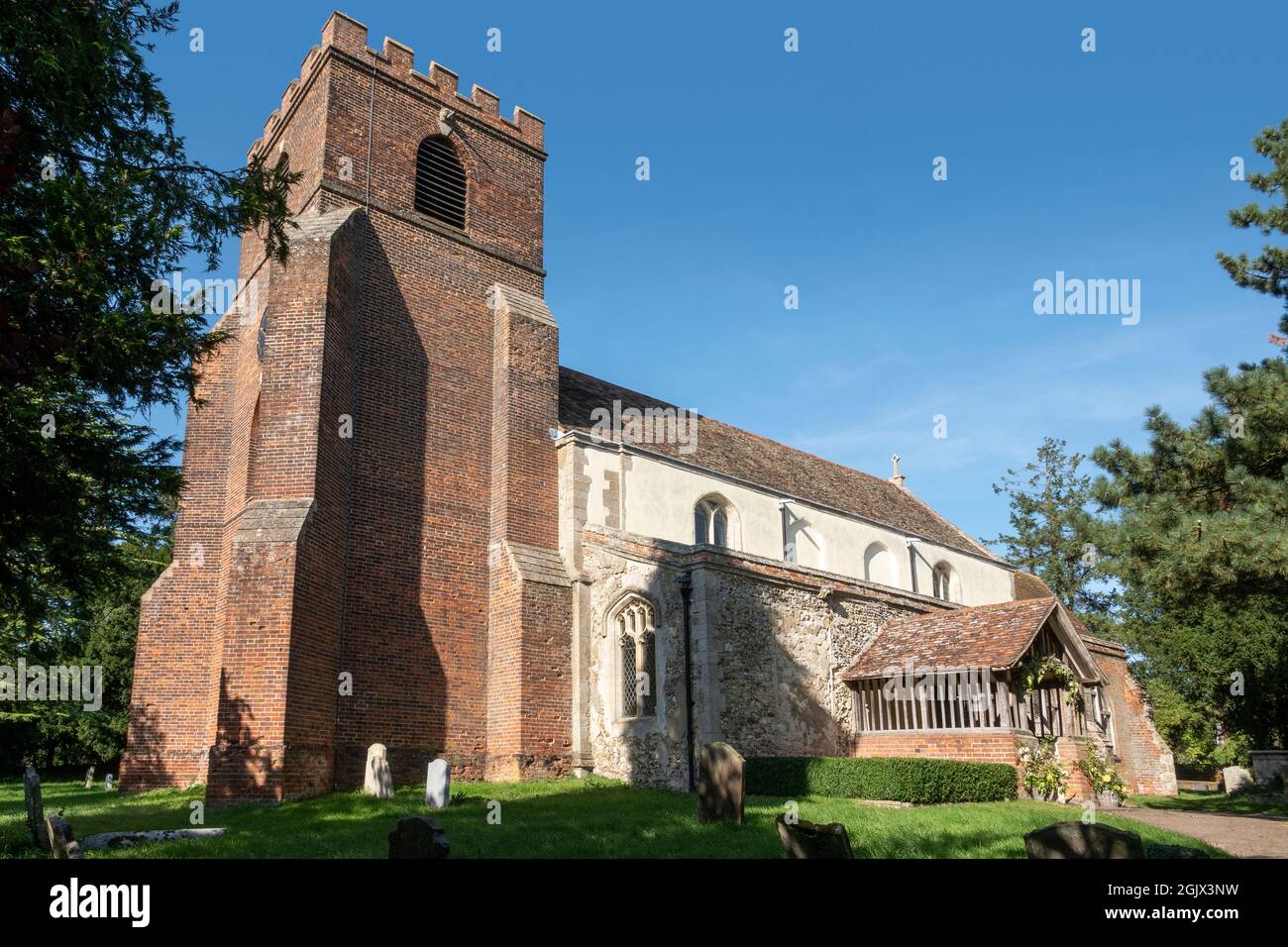 St Andrew's Church, Helion Bumpstead, Essex, UK Stock Photo - Alamy