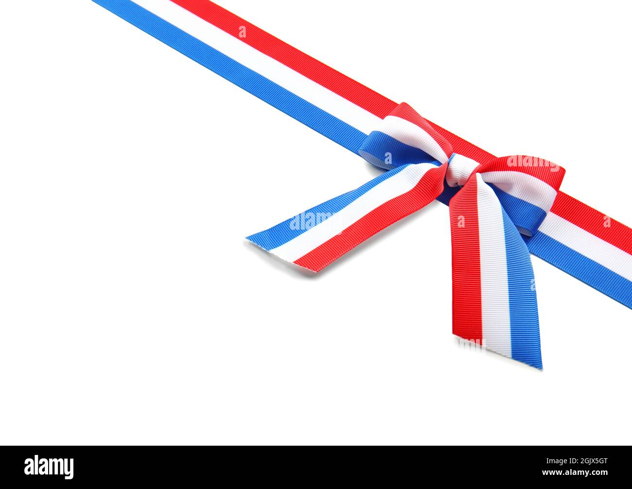 Ribbon with Luxembourg flag on white background Stock Photo - Alamy