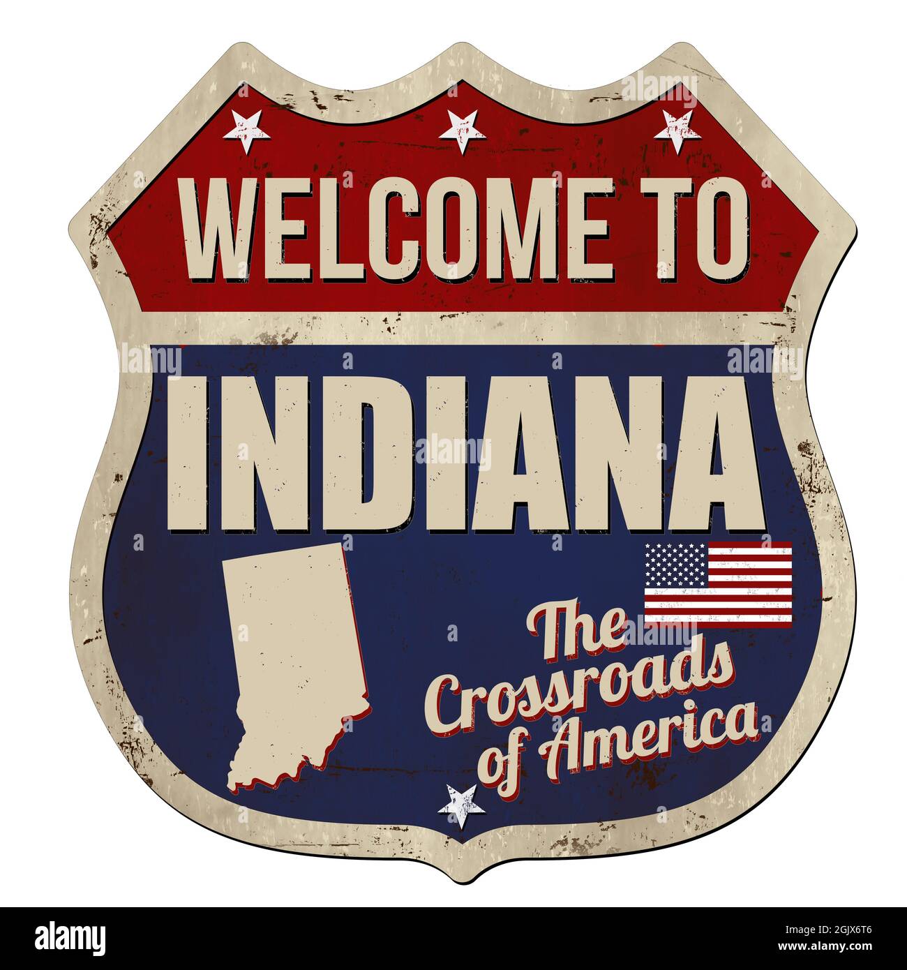 Old map of indiana hi-res stock photography and images - Alamy