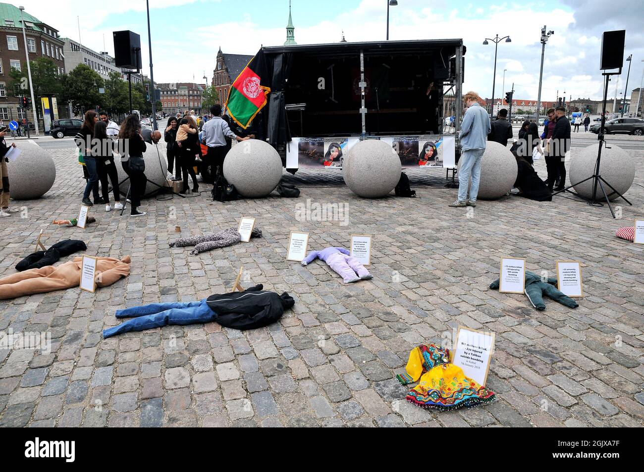 Copenhagen, Denmark.,12 September 2021 /Afgans living in Denmark ...