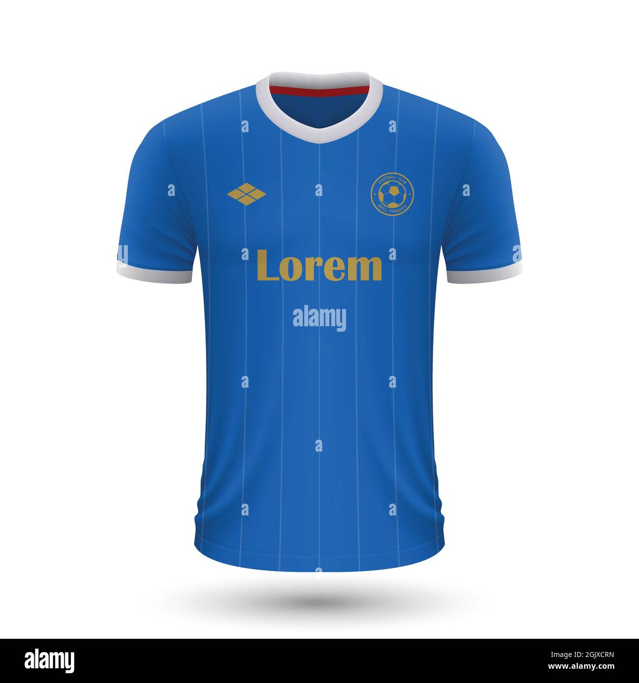 Realistic soccer shirt Rangers 2022, jersey template for football kit ...