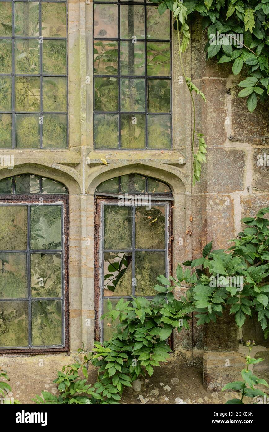 Beautiful landscape architectural detail image of old historic medieval ...