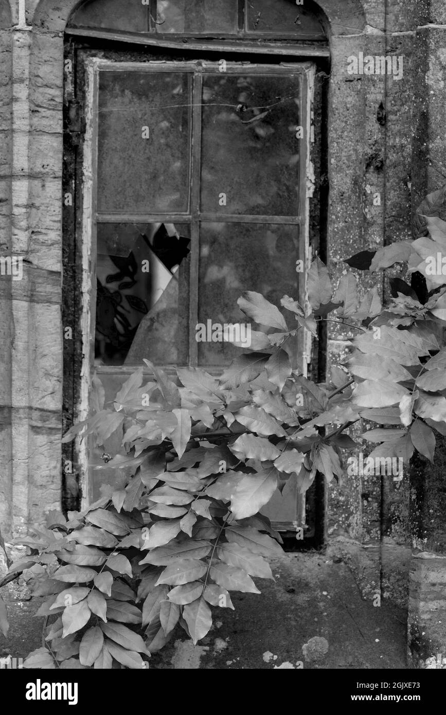 Beautiful landscape architectural detail image of old historic medieval ...