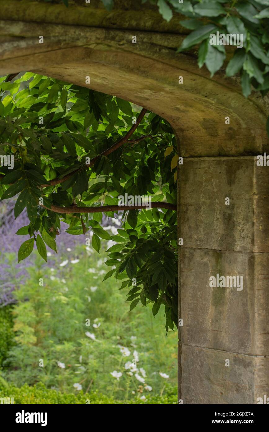 Beautiful landscape architectural detail image of old historic medieval ...