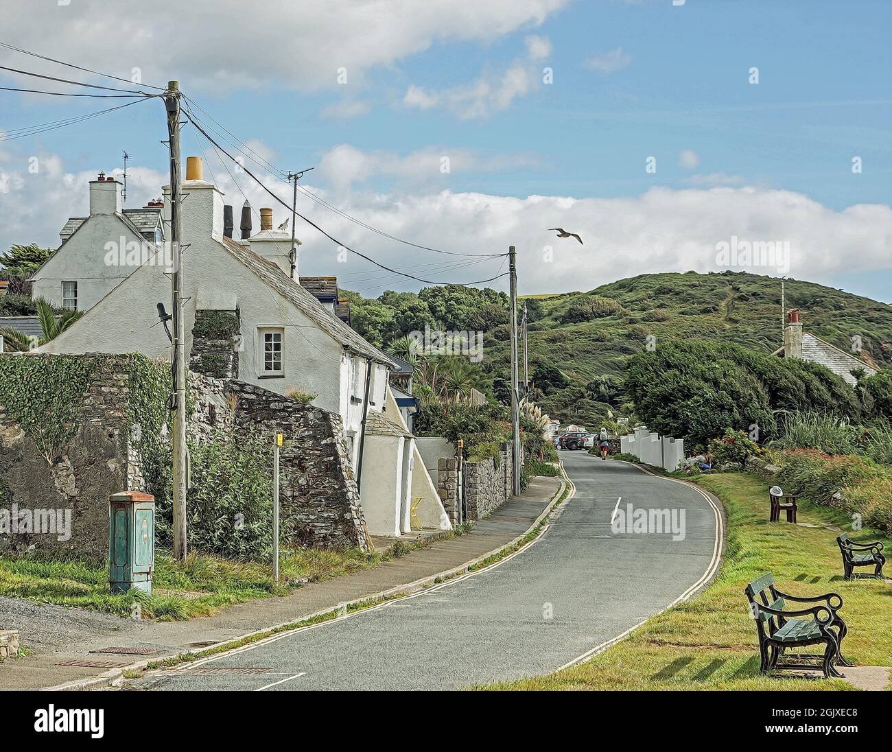 Coastal walk illustration hi-res stock photography and images - Alamy