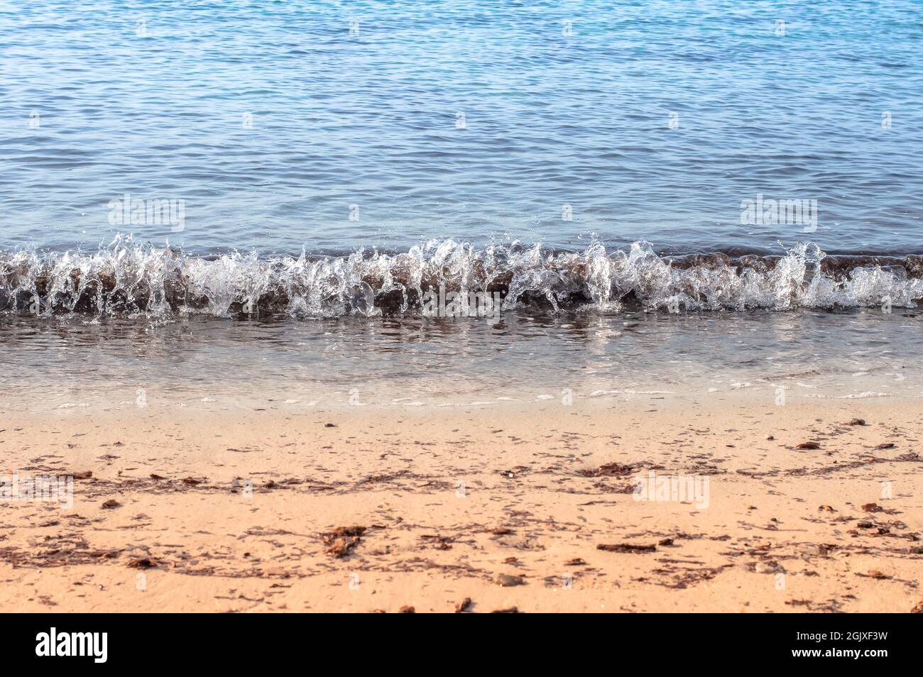 connection of sand and sea.Background sea.Summer concept Stock Photo ...