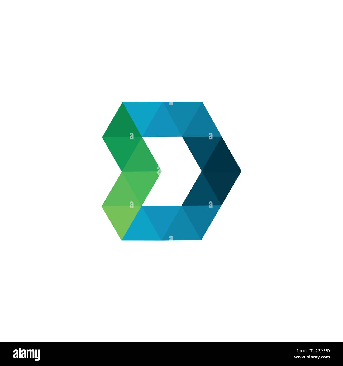 abstract letter D logo icon flat vector concept graphic simple stylish ...