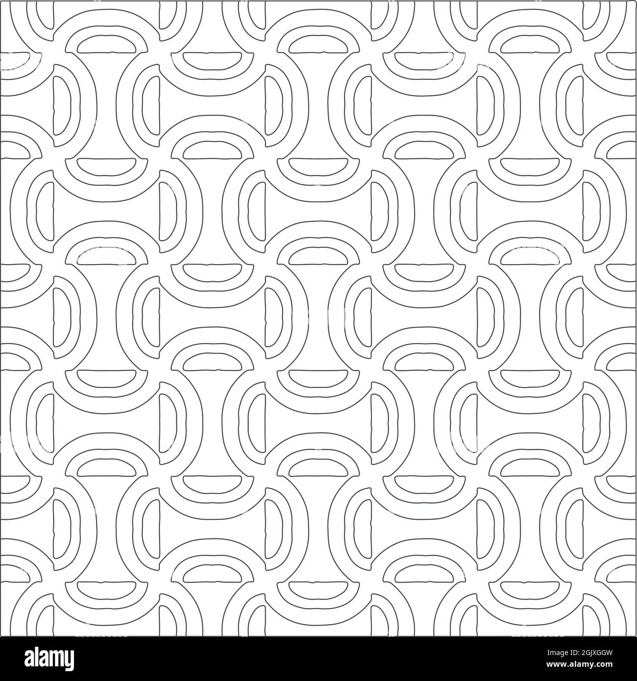 Vector pattern with symmetrical elements . Repeating geometric tiles ...