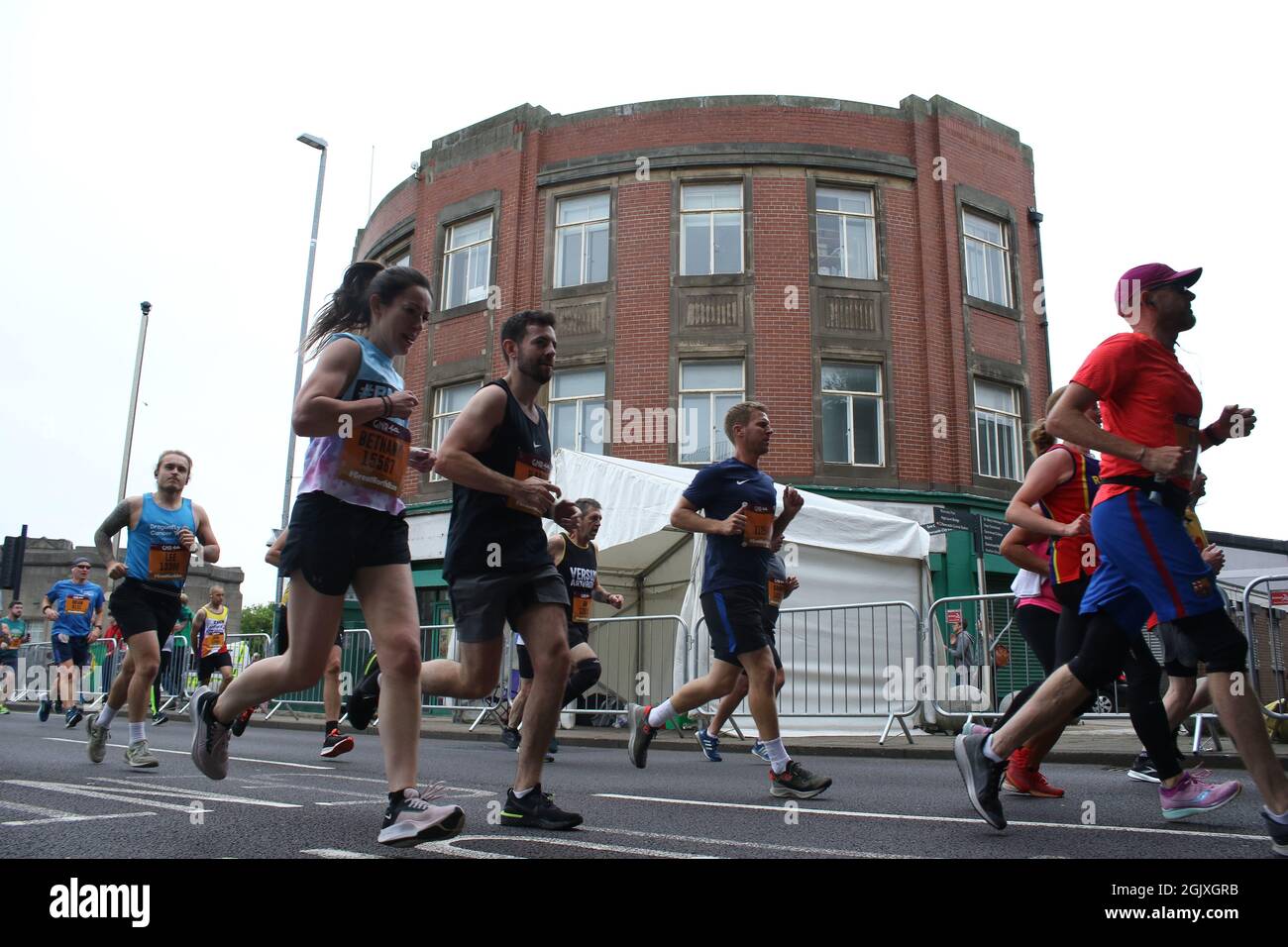 NEWCASTLE UPON TYNE, UK. SEPT 12TH General view of runners during the ...