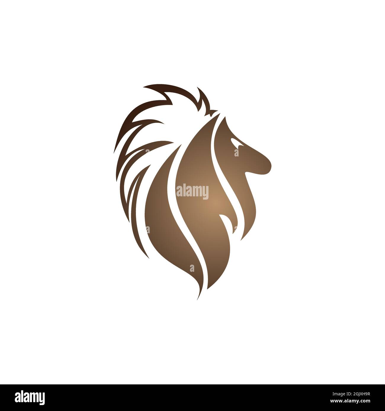 abstract lion head logo icon flat vector concept graphic simple stylish ...