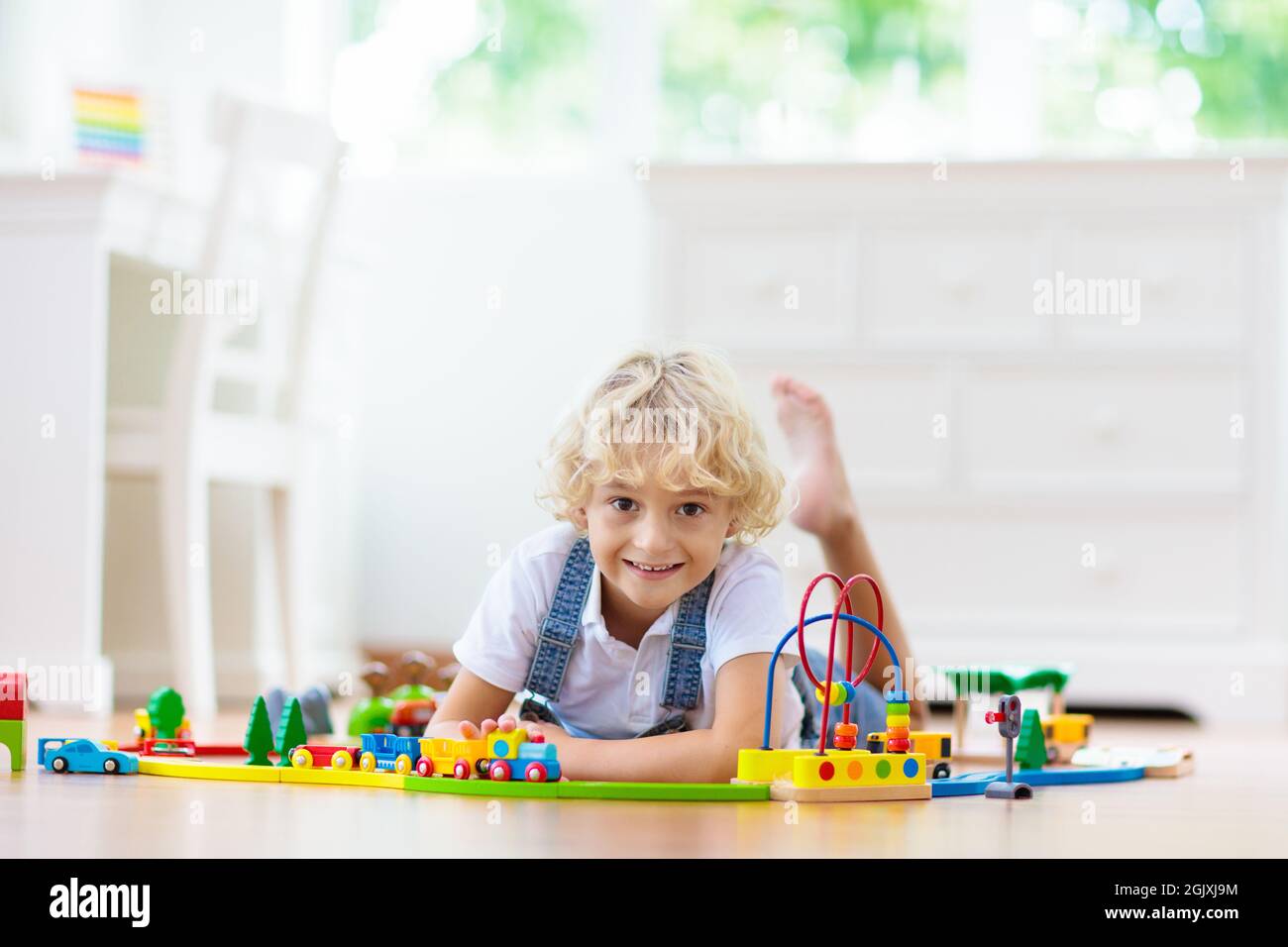 Children playing on rail tracks hi-res stock photography and images - Alamy