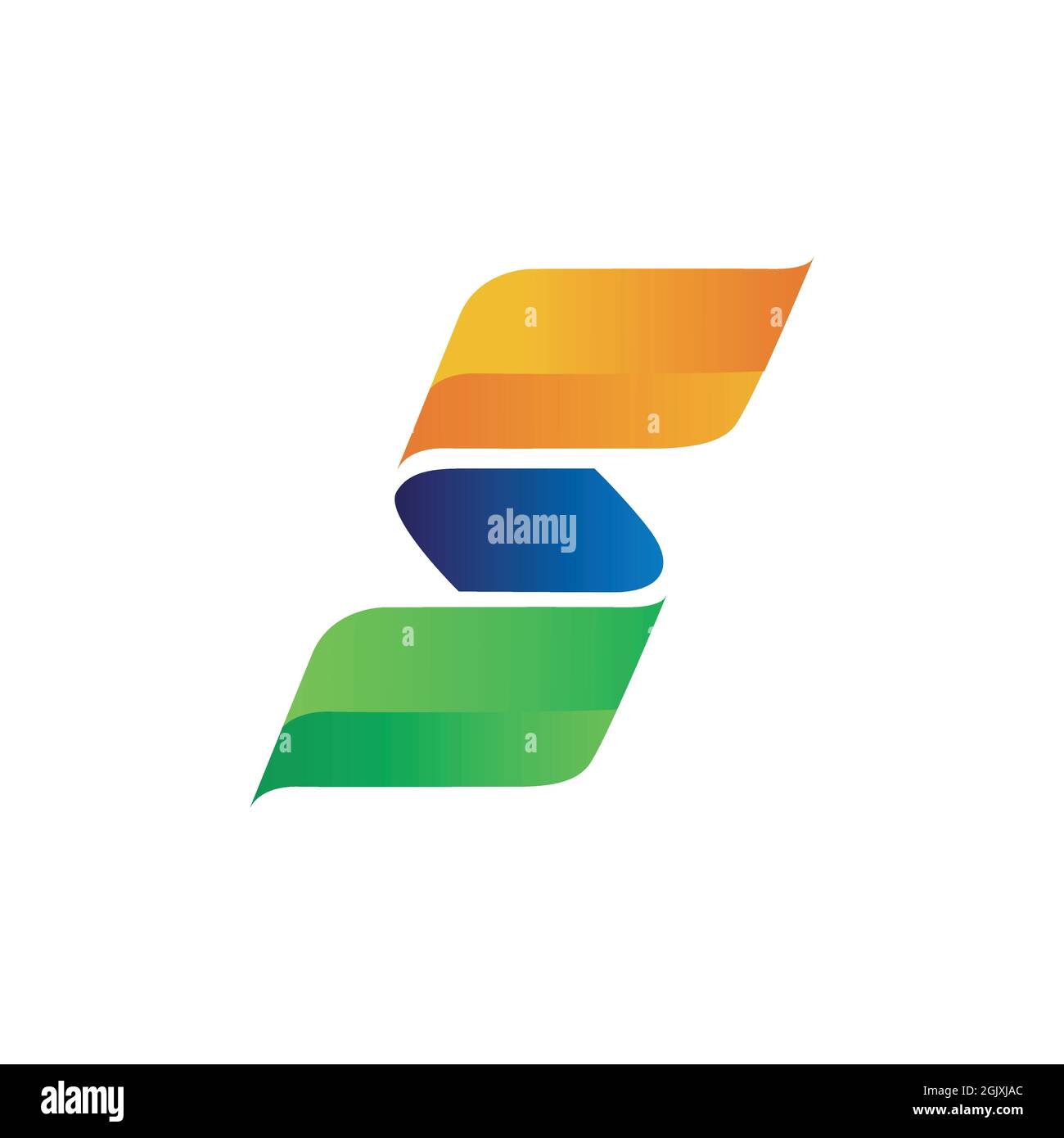 abstract letter S stylish logo icon flat vector concept graphic simple ...