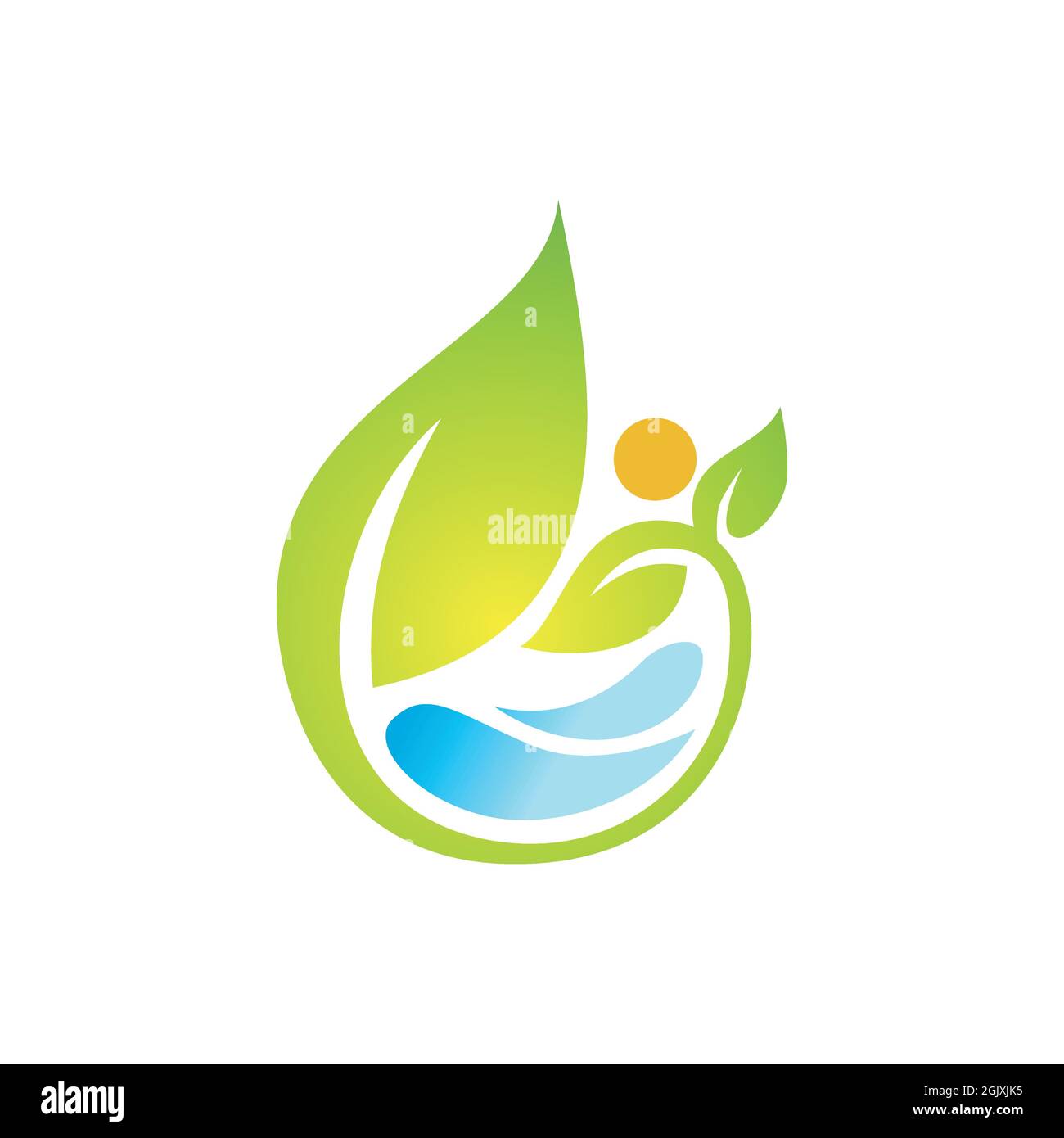 abstract save nature logo icon flat vector concept graphic simple ...