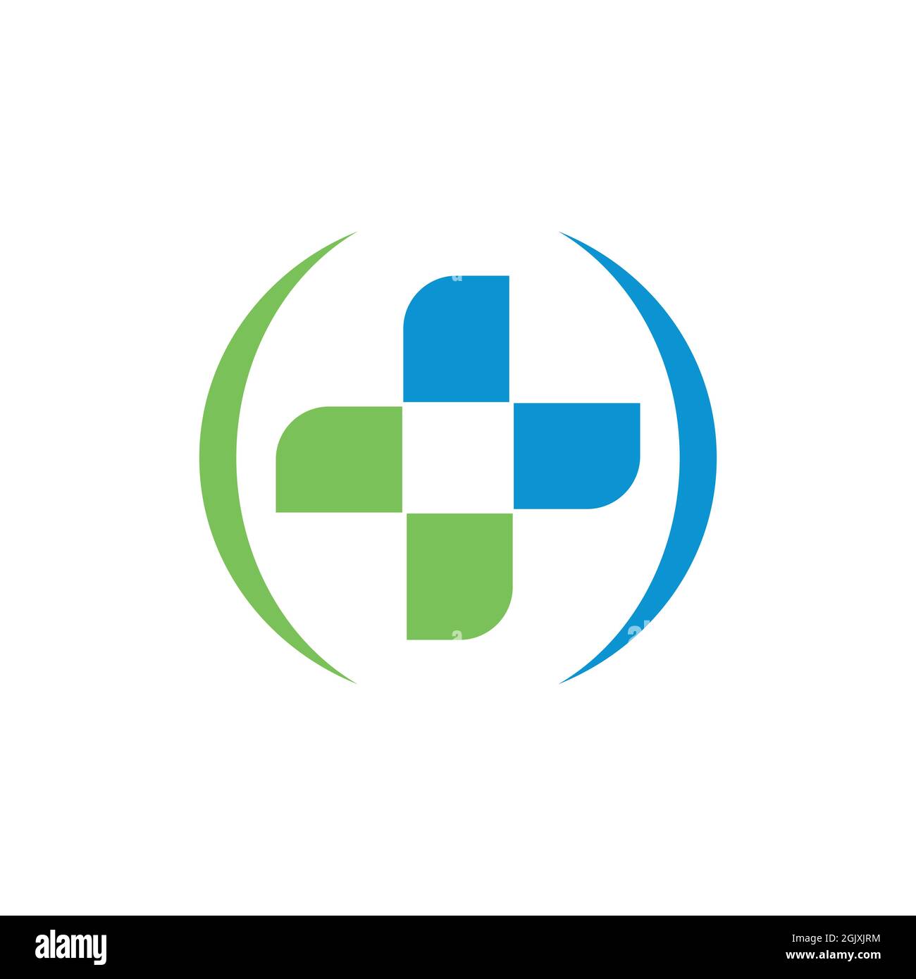 abstract medical logo icon flat vector concept graphic simple stylish ...