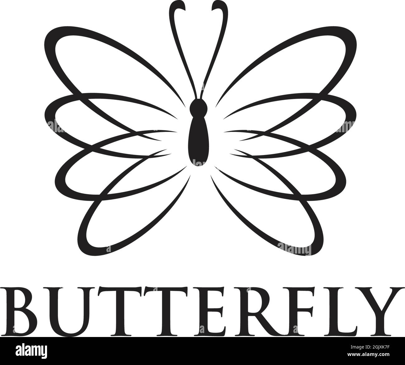 Butterly icon logo design inspiration vector illustration template ...