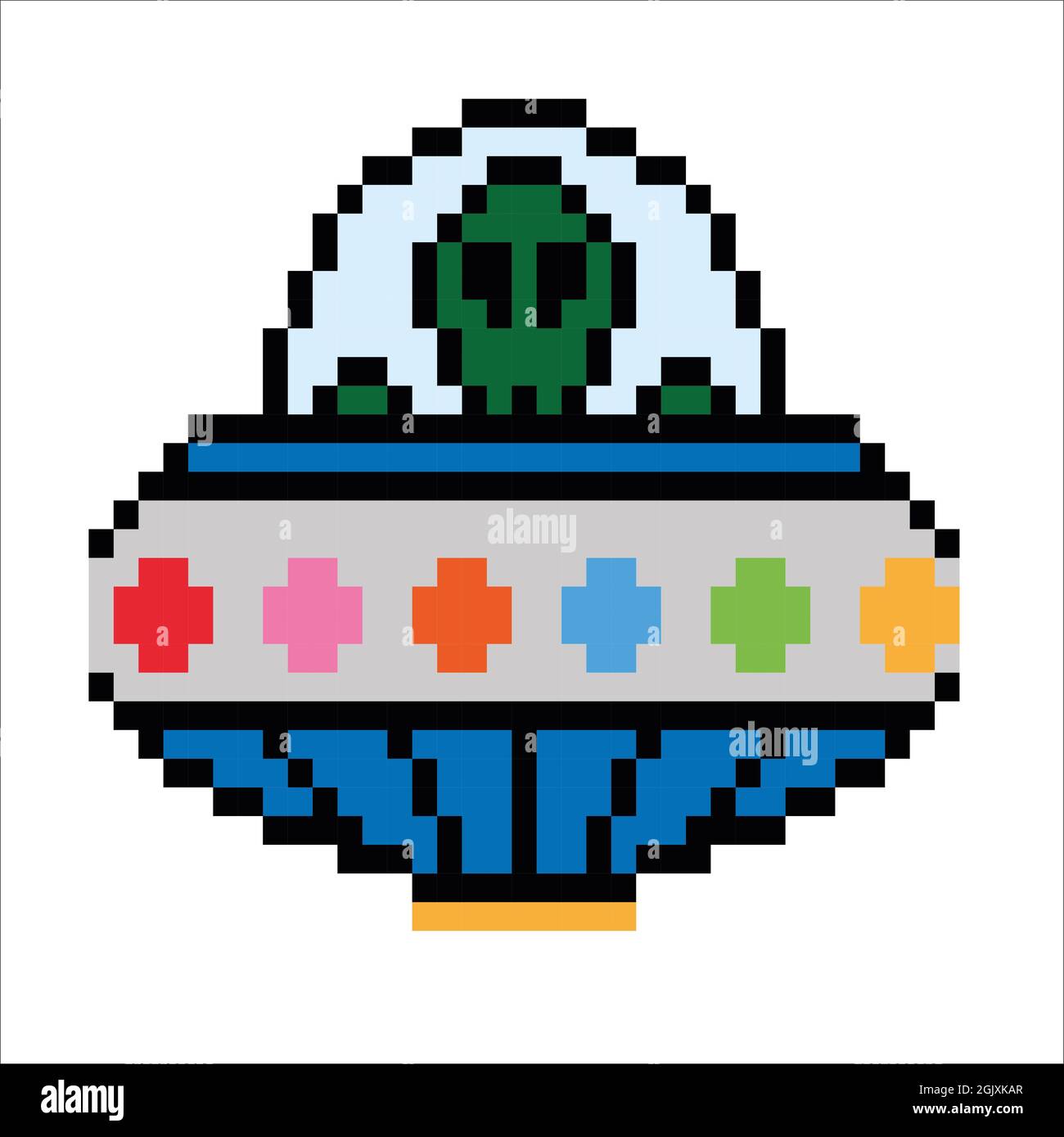 Pixel alien hi-res stock photography and images - Alamy