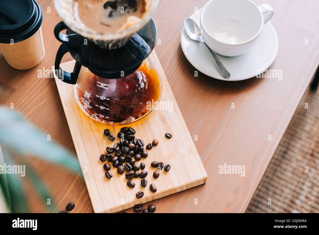Alternative coffee brewing method, using pour over dripper and paper ...
