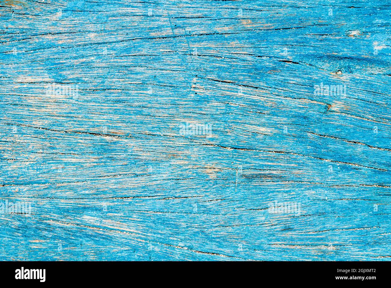 Blue painted rustic wooden boat deck, Boracay Island, Philippines Stock ...
