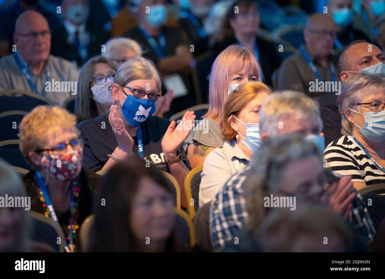 Delegates during the first annual conference for the Alba Party at ...
