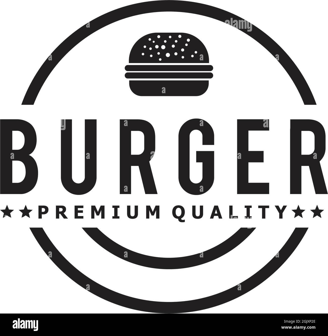 Burger logo design inspiration icon vector illustration template Stock ...