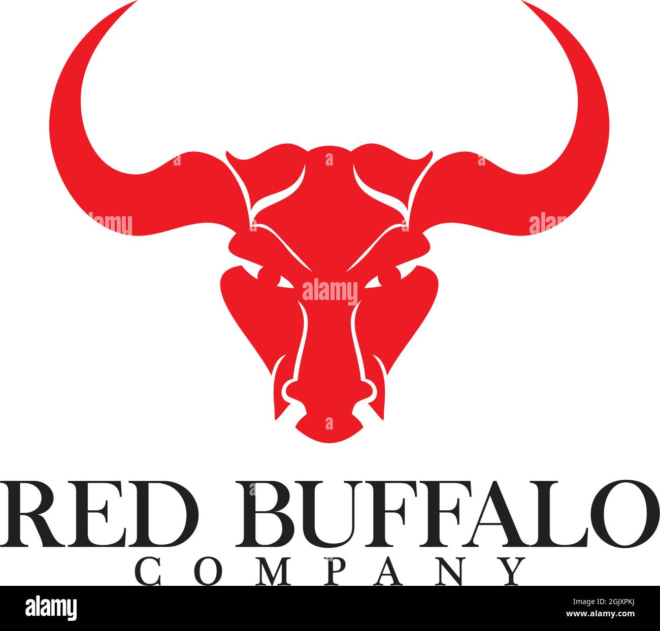 Bull logo design inspiration vector illustration template Stock Vector ...