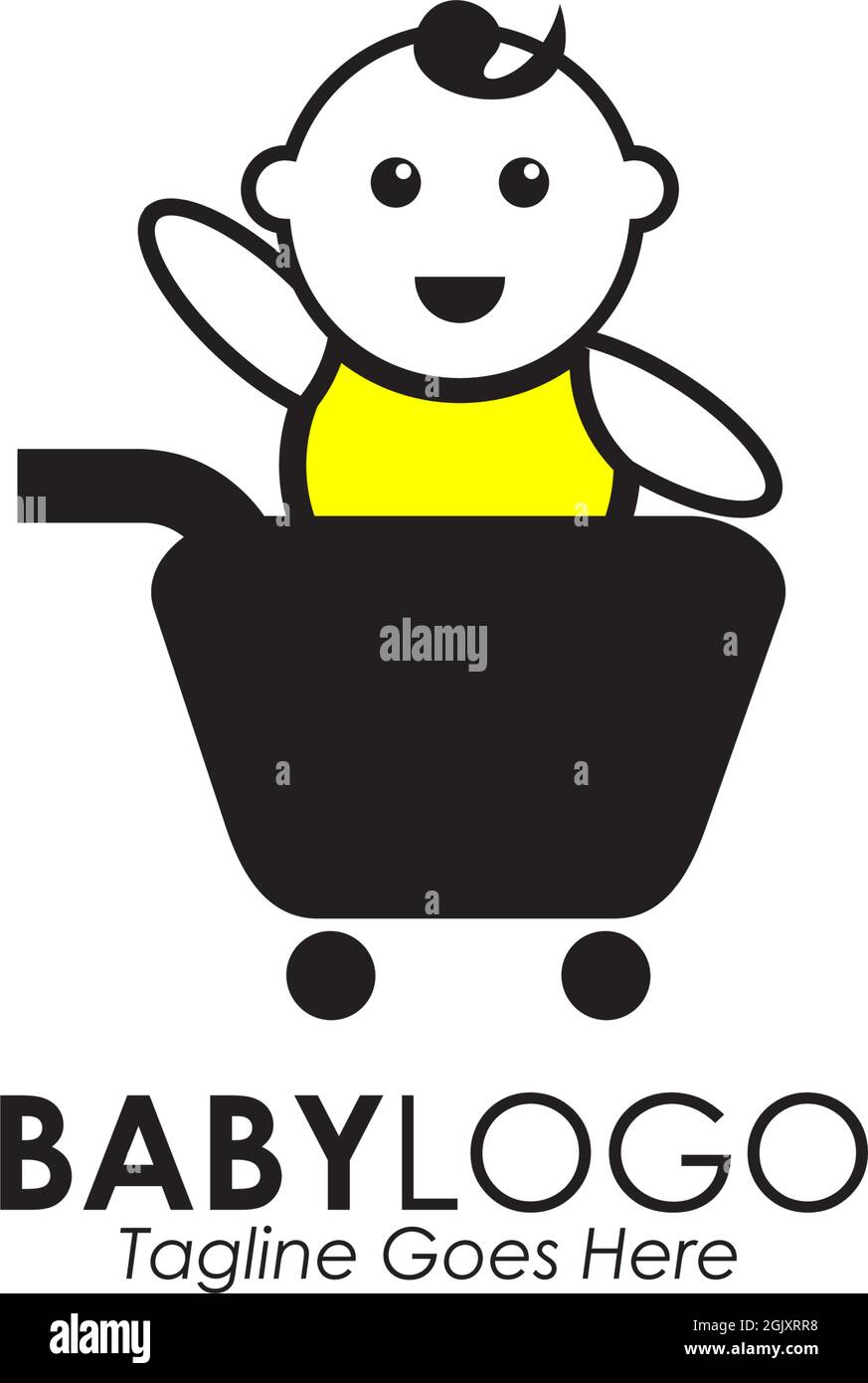 Baby shop logo design inspiration vector illustration template Stock ...
