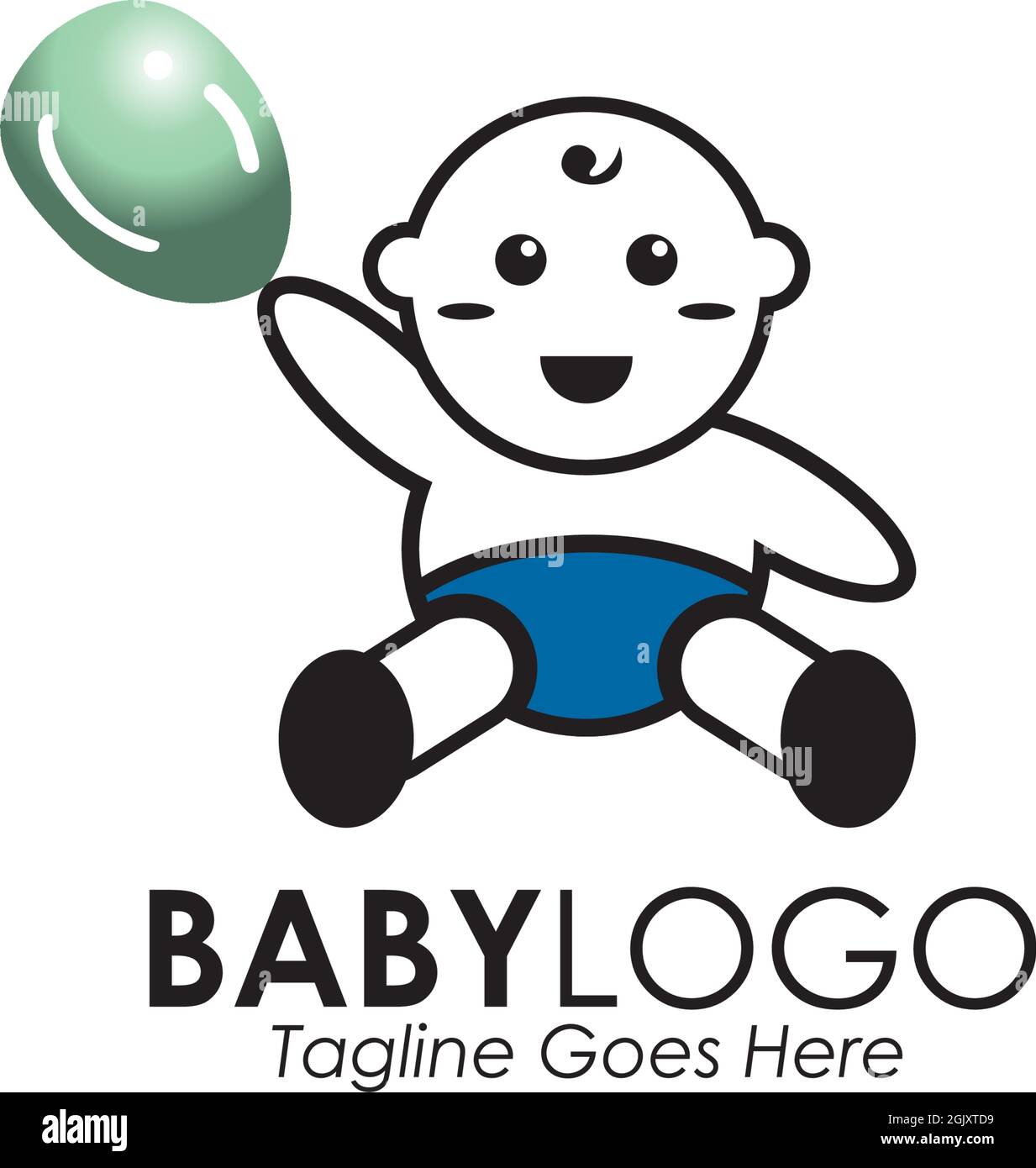 Baby shop logo design inspiration vector illustration template Stock ...