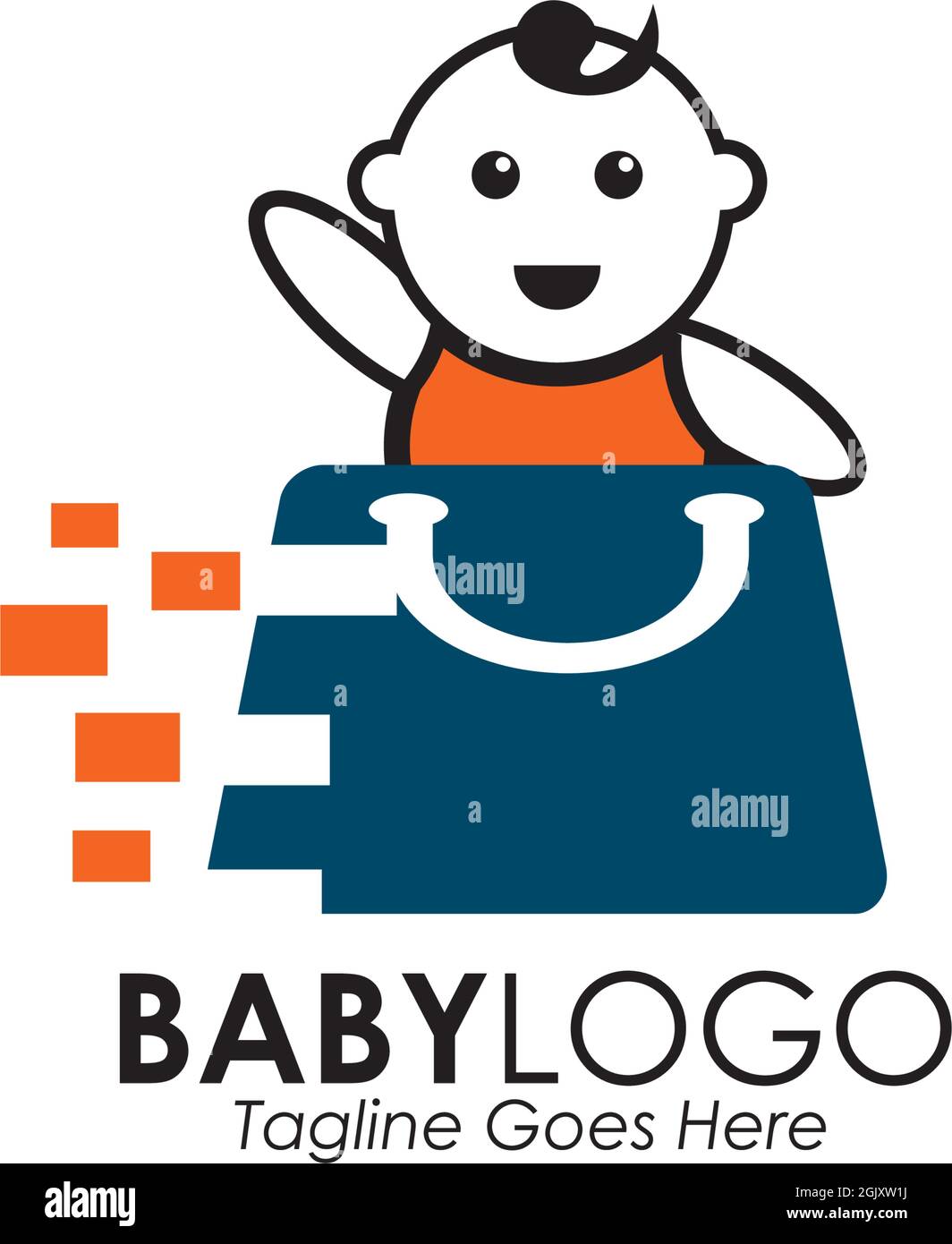 Baby shop logo design inspiration vector illustration template Stock ...