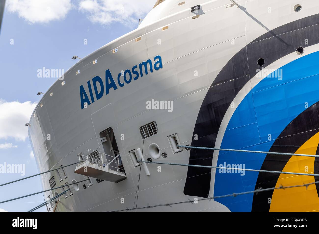 Papenburg, Germany - August 24, 2021: New cruise ship AIDA cosma at ...