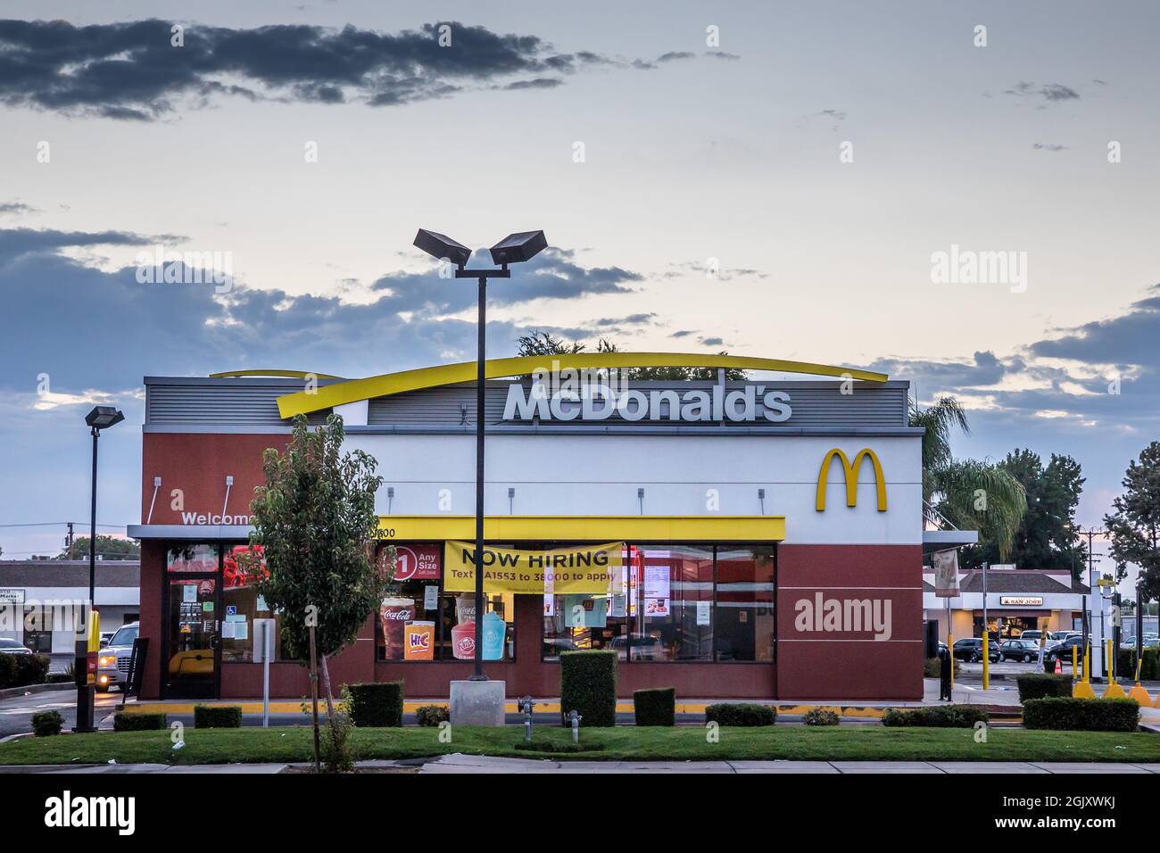 A McDonald's restaurant in Modesto California Stock Photo - Alamy