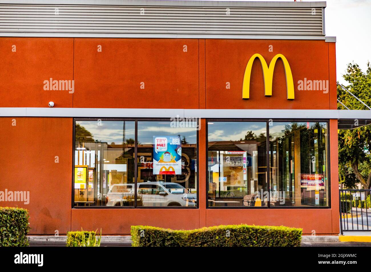 Mcdonalds advertising board hi-res stock photography and images - Alamy