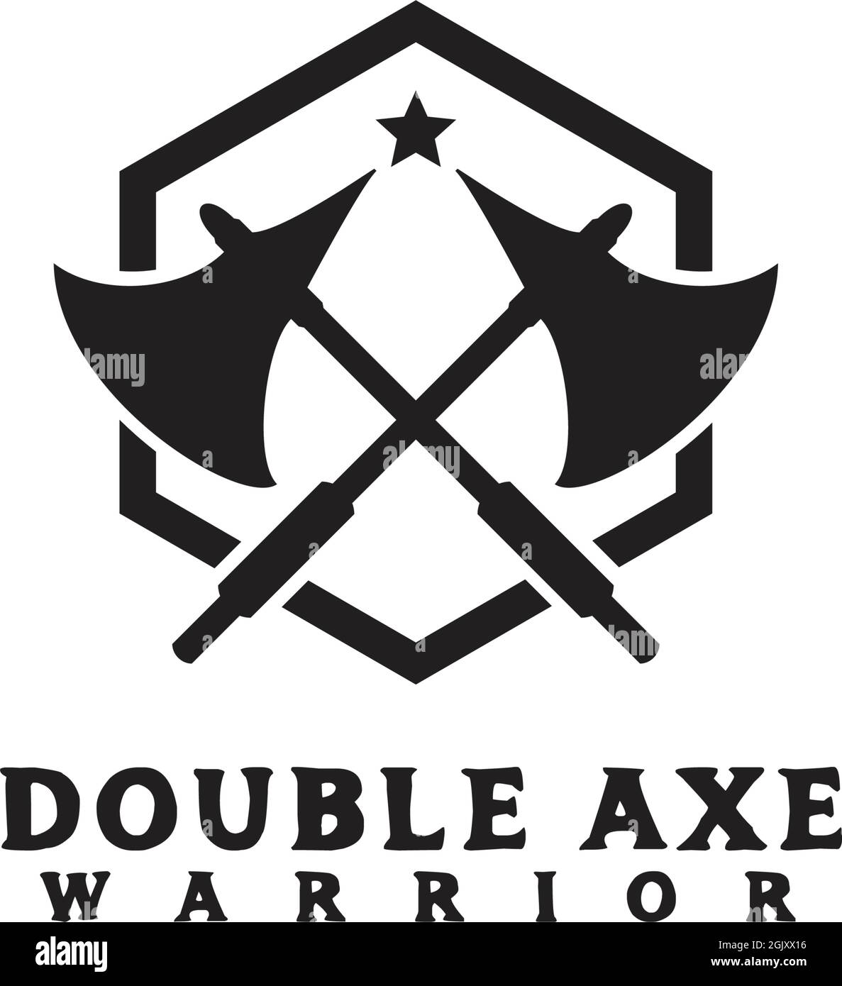 Crossed axes logo icon design inspiration vector template Stock Vector ...