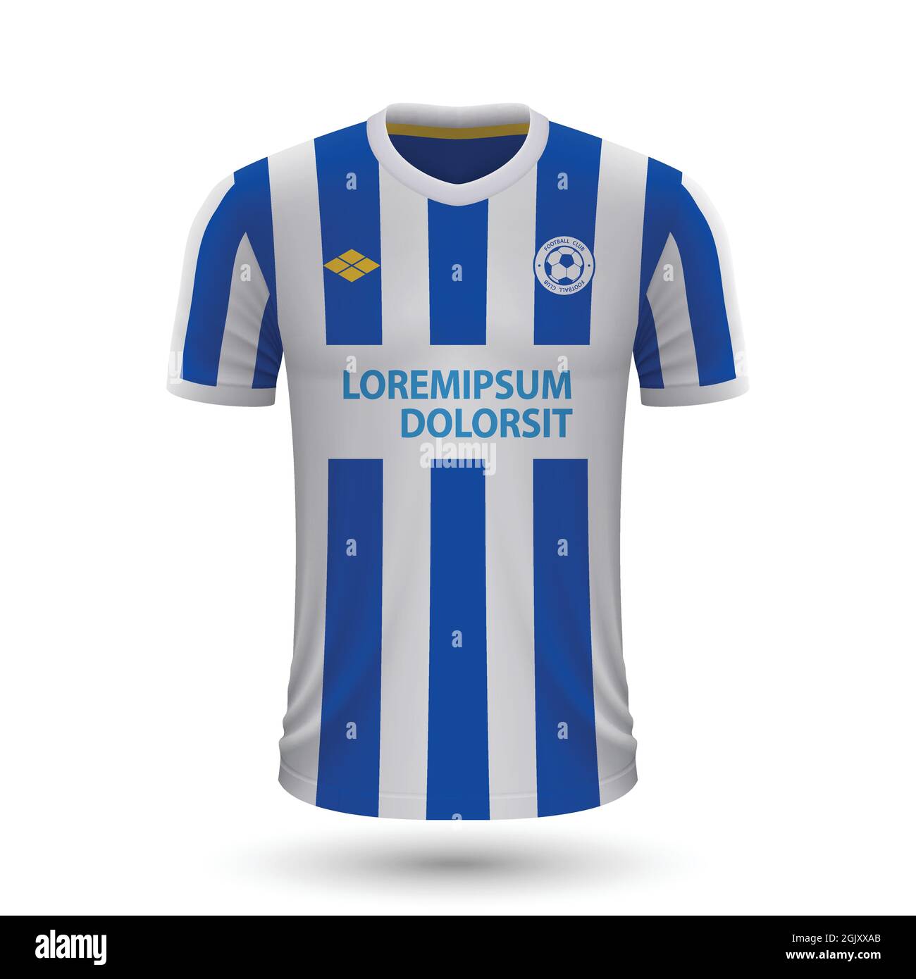 Realistic soccer shirt Brighton 2022, jersey template for football kit ...