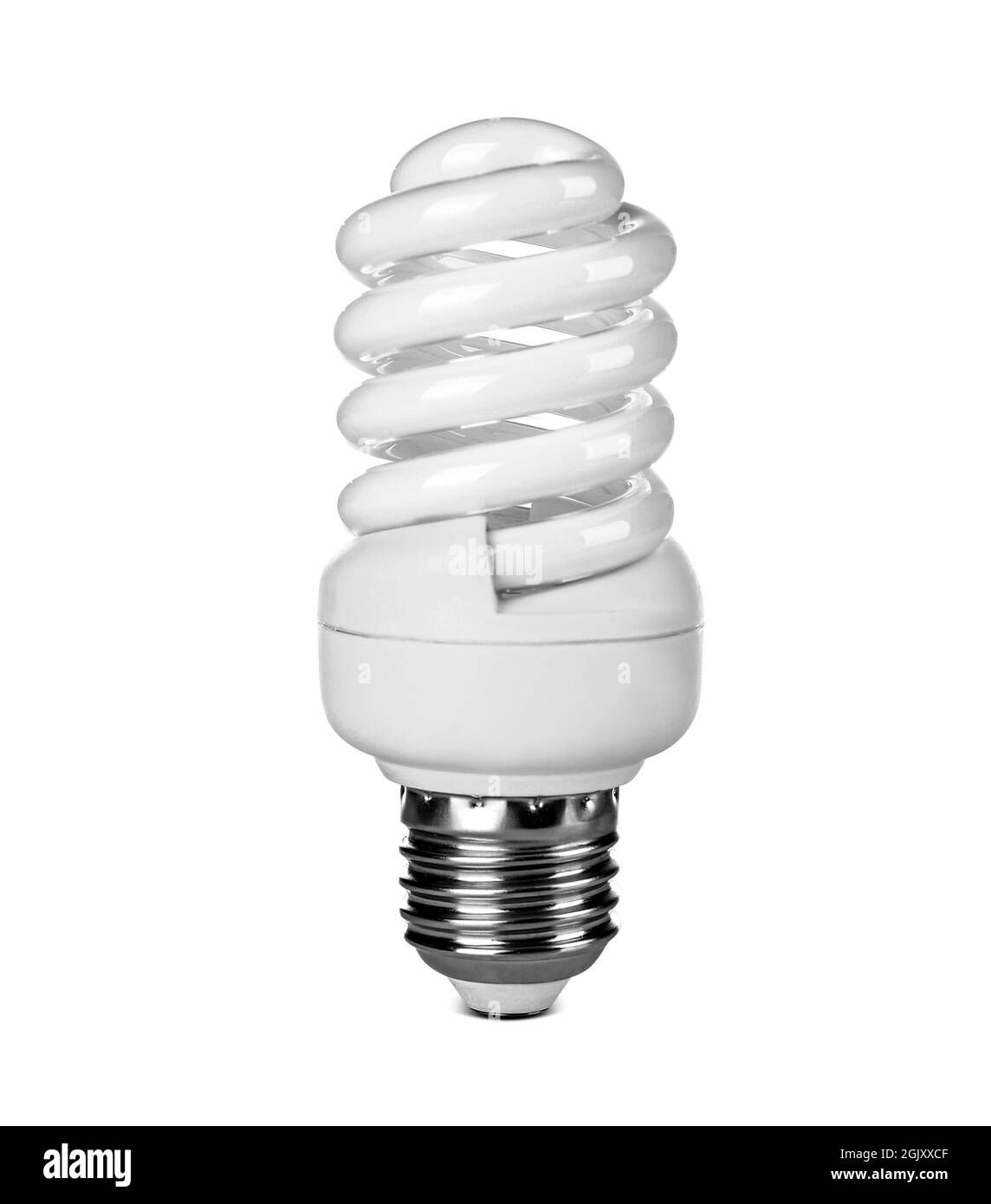 Light bulb on white background Stock Photo - Alamy