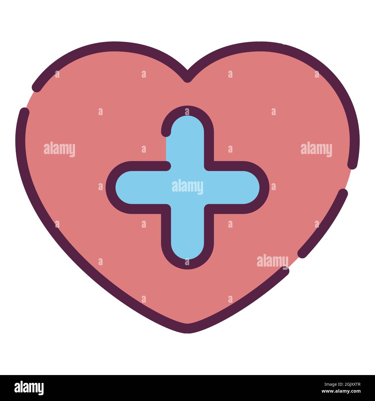 Icon Vector of Pulse - Line Cut Style - Simple illustration, Editable ...