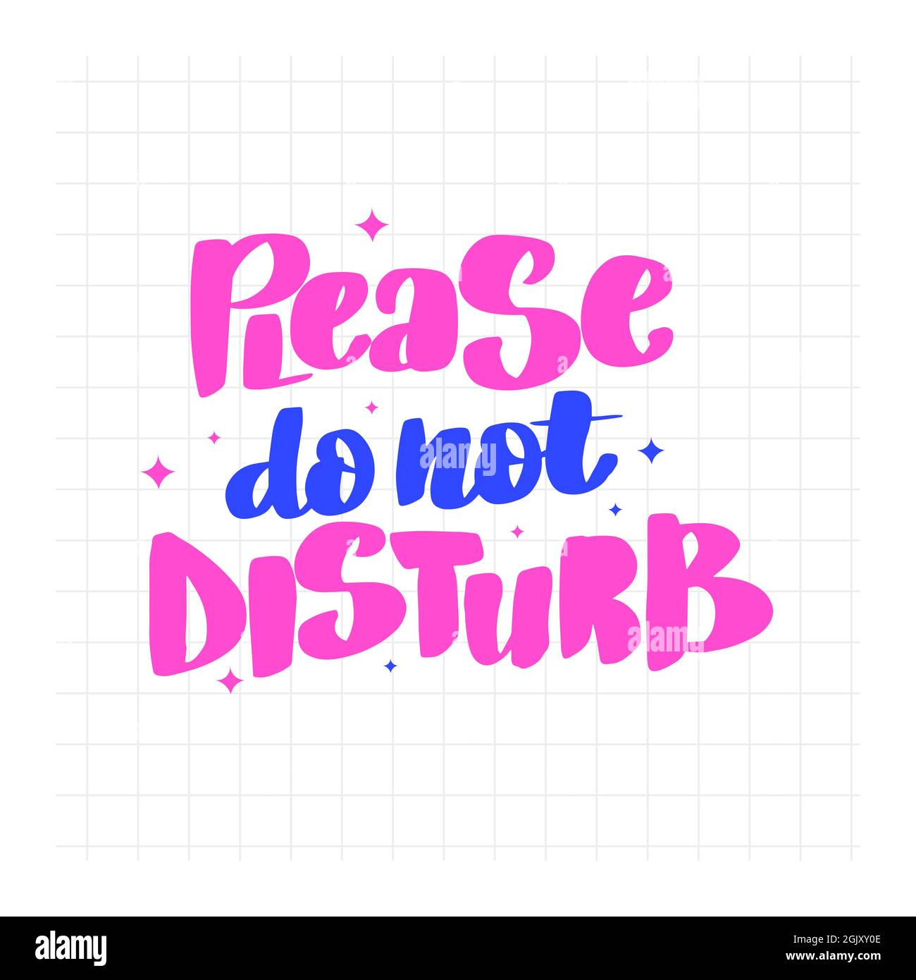 Please do not disturb. Handwritten stock lettering typography Stock ...